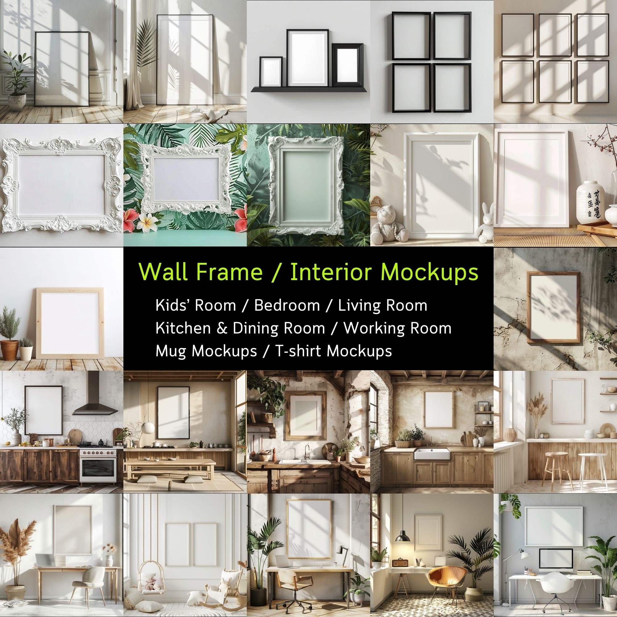 1,500+ Mega Mockup Bundle, Frame Mockups, Wall Art Mockups, Mug Mockups ...