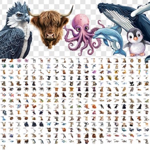 1,501 Animal Cliparts, PNG Clipart, up to 400 Various Species of ...