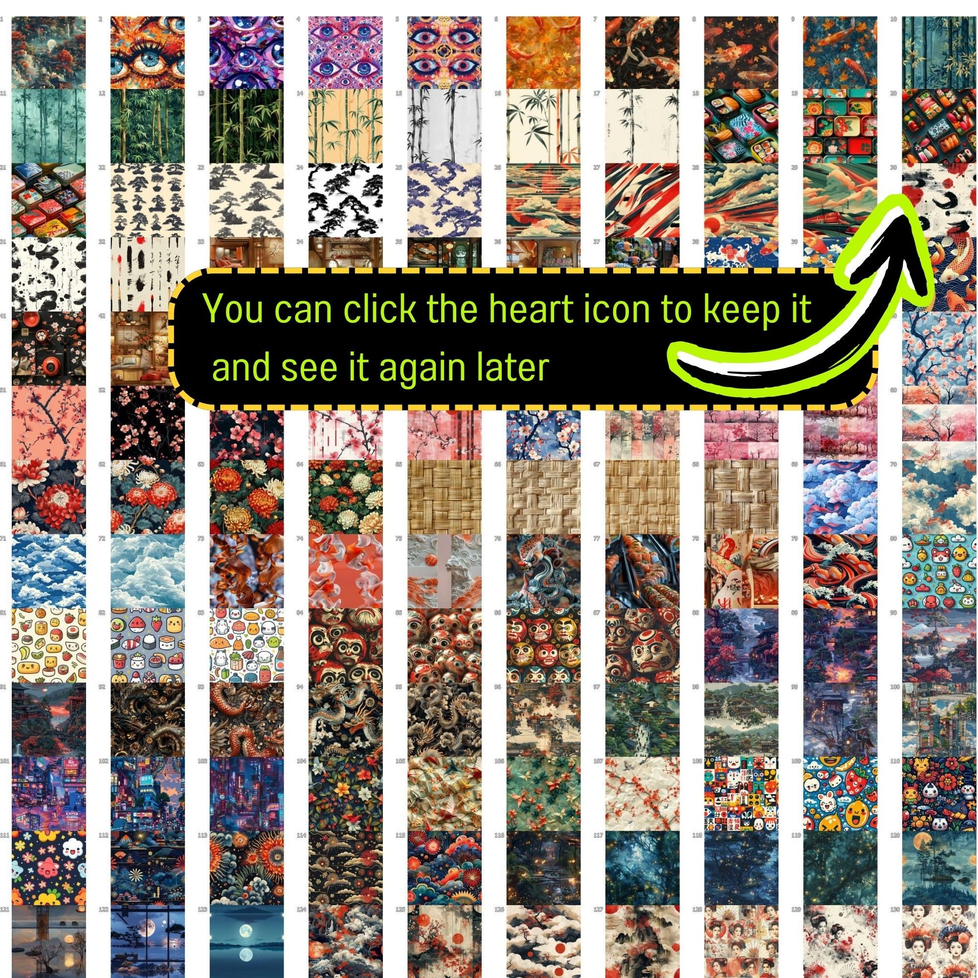 472 Kawaii Seamless Patterns Bundle, Kawaii Digital Paper, Cute ...