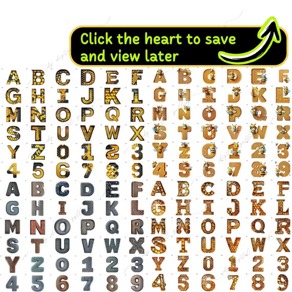Honeycomb Alphabet Letters Honeycomb Alphabet Stock Illustrations