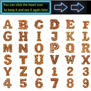 108 Popcorn Alphabet Bundle, Popcorn PNG, Popcorn Clipart, Alphabet PNG ...