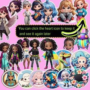 10,000+ Sticker Mega Bundle, Digital Sticker Pack, Sticker Bundle ...