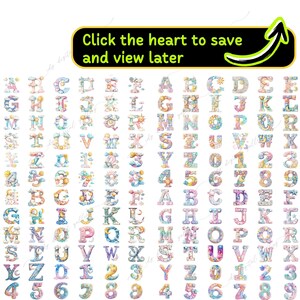 720 Cute Alphabet Mega Bundle, Cute Letters, Kids Alphabets, Colorful ...