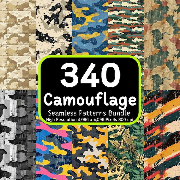 Camo Card - Etsy