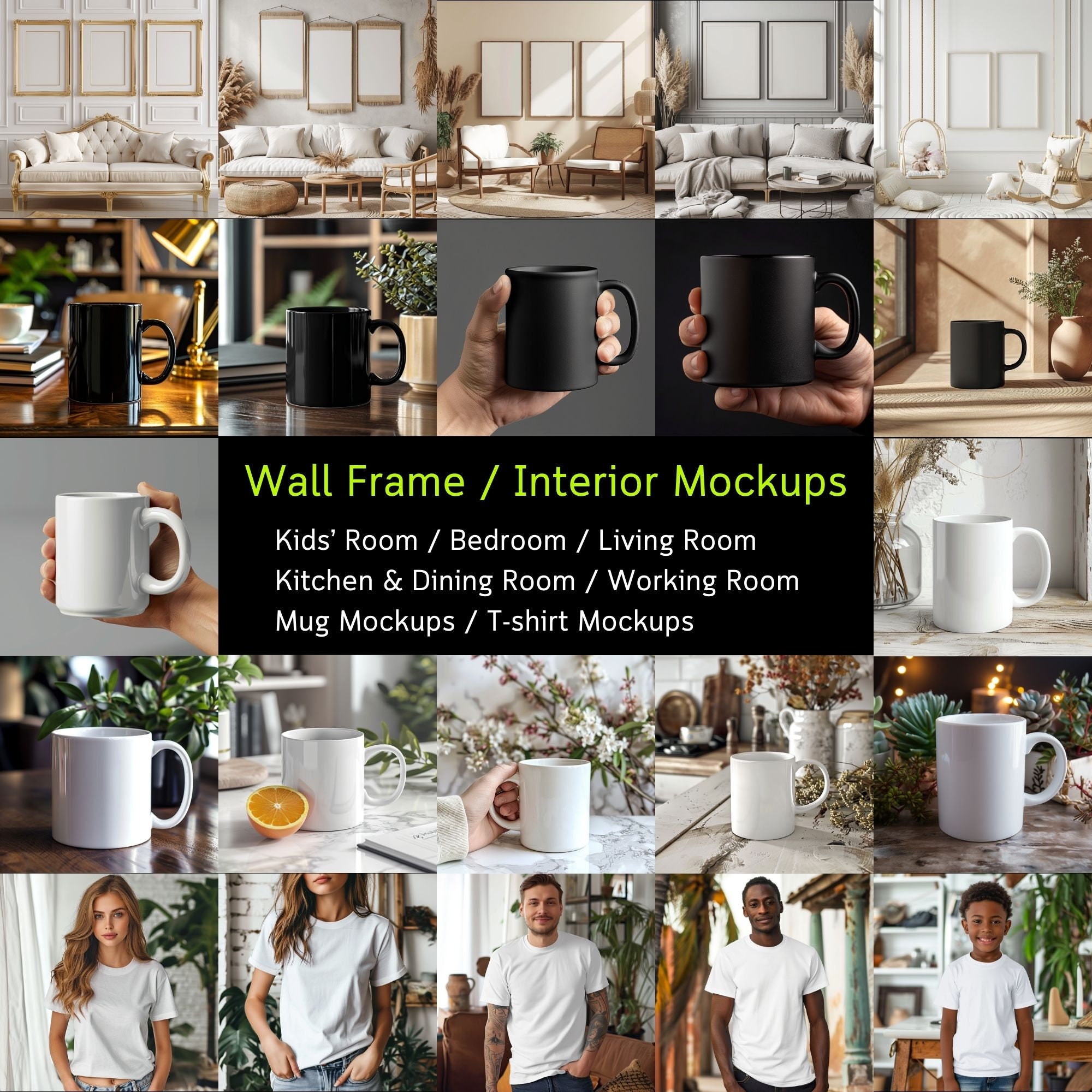 1,500+ Mega Mockup Bundle, Frame Mockups, Wall Art Mockups, Mug Mockups ...