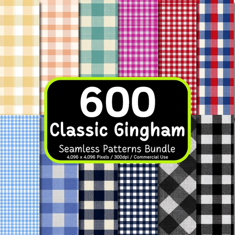Gingham Paper - Etsy