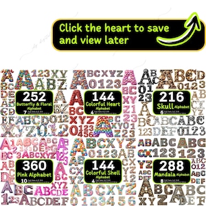 10,000+ Alphabet & Numbers Mega Bundle - All Past and Future Sets ...