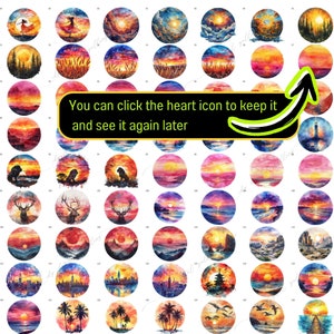 261 Sunset Clipart Bundle, Sunset Png, Sunset Watercolor, Beach Clipart ...