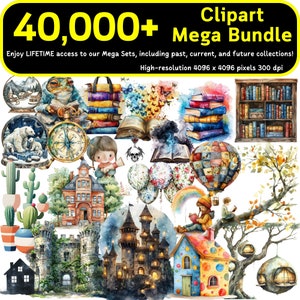 40,000+ Mega Clipart Bundle - All Past and Future Sets, Lifetime Access ...
