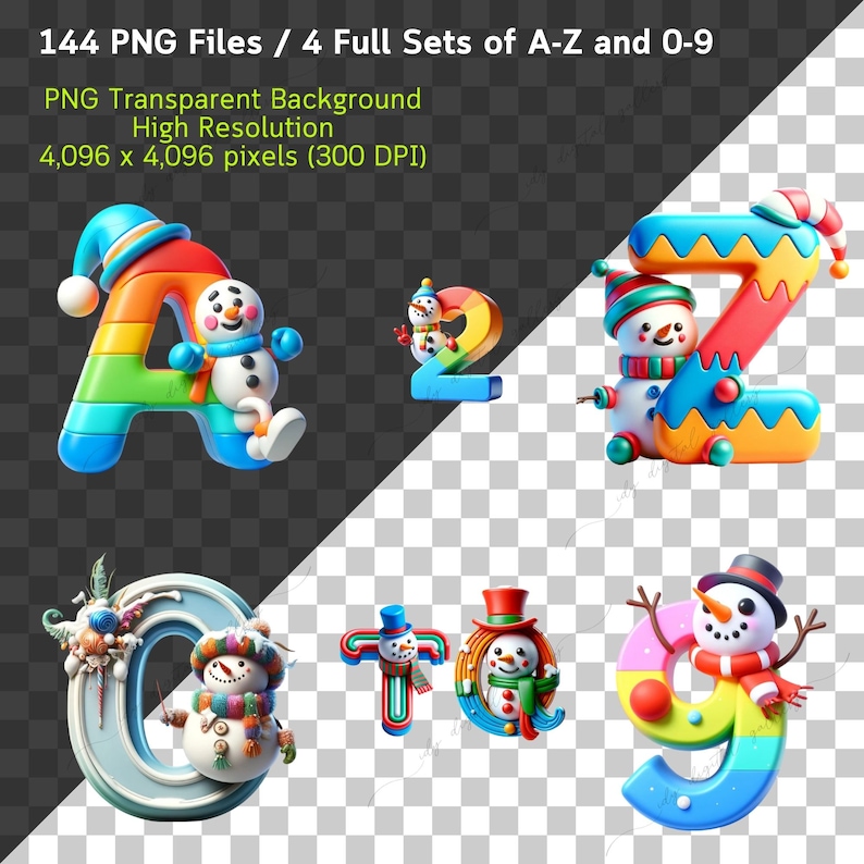 144 Snowman Alphabets & Numbers, Cute Letters, Cute Alphabet, Cute ...