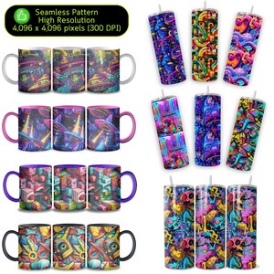 706 Graffiti Seamless Patterns Mega Bundle, Graffiti Pattern, Graffiti ...