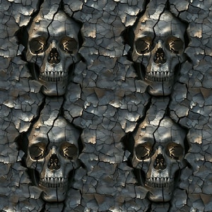 500+ Skull Seamless Patterns, Seamless Digital Papers, Seamless Printable, Seamless Bundle, Mega ...