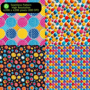 228 Polka Dot Seamless Digital Papers Bundle, Seamless Patterns ...
