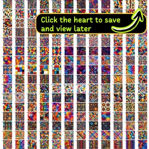 800+ Geometric Seamless Patterns Bundle, Abstract Digital Paper ...