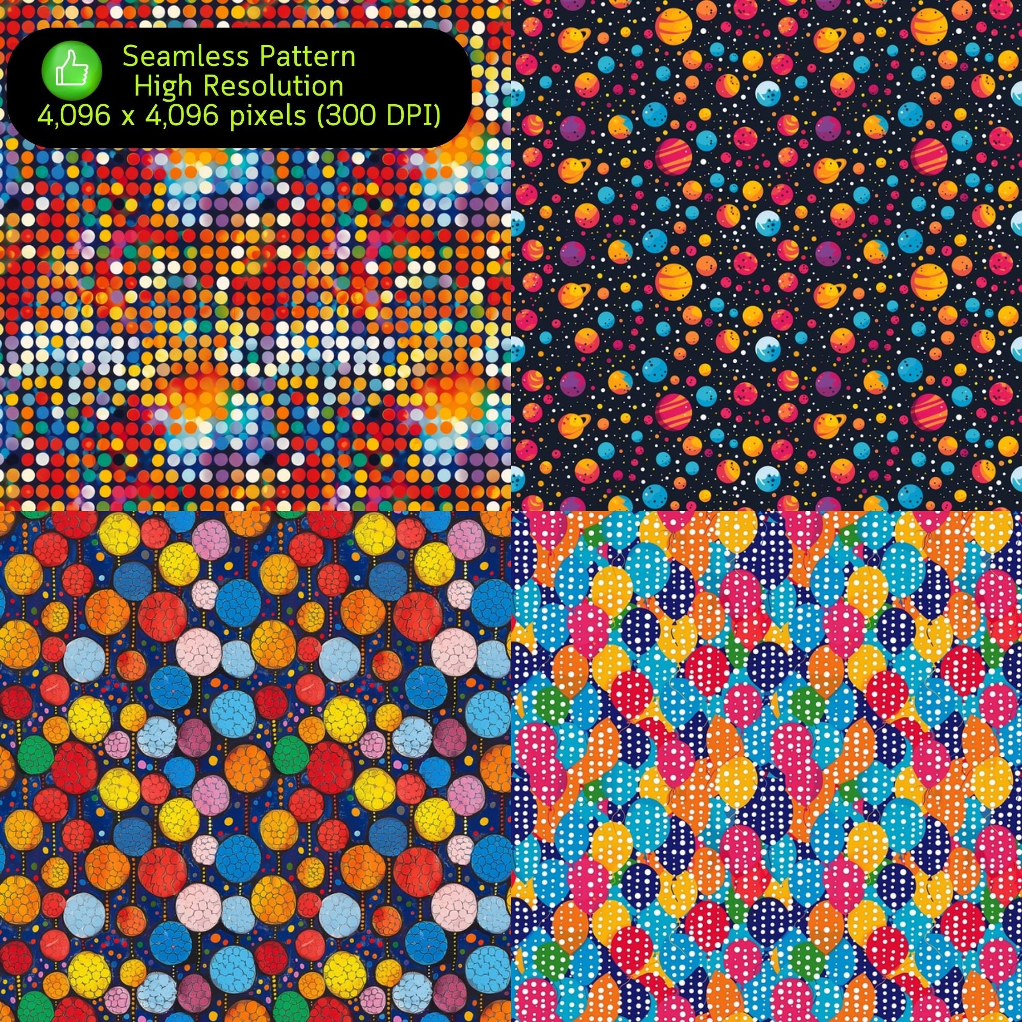 228 Polka Dot Seamless Digital Papers Bundle, Seamless Patterns ...