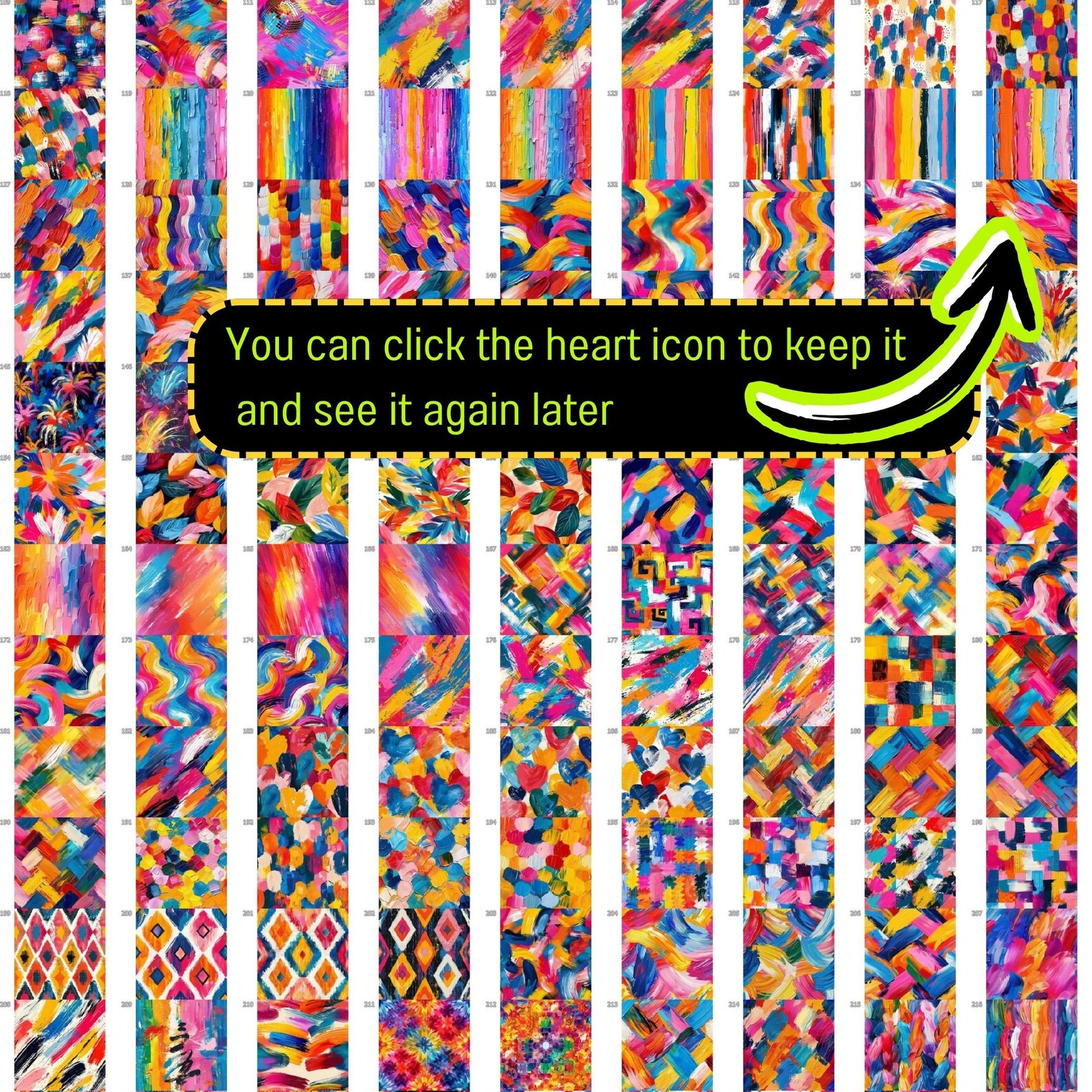 400+ Brushstroke Seamless Patterns Bundle, Paint Seamless, Brushstrokes ...