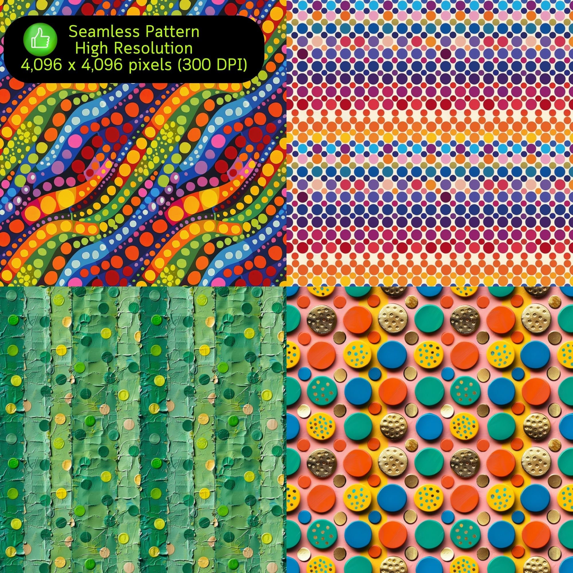 228 Polka Dot Seamless Digital Papers Bundle, Seamless Patterns ...