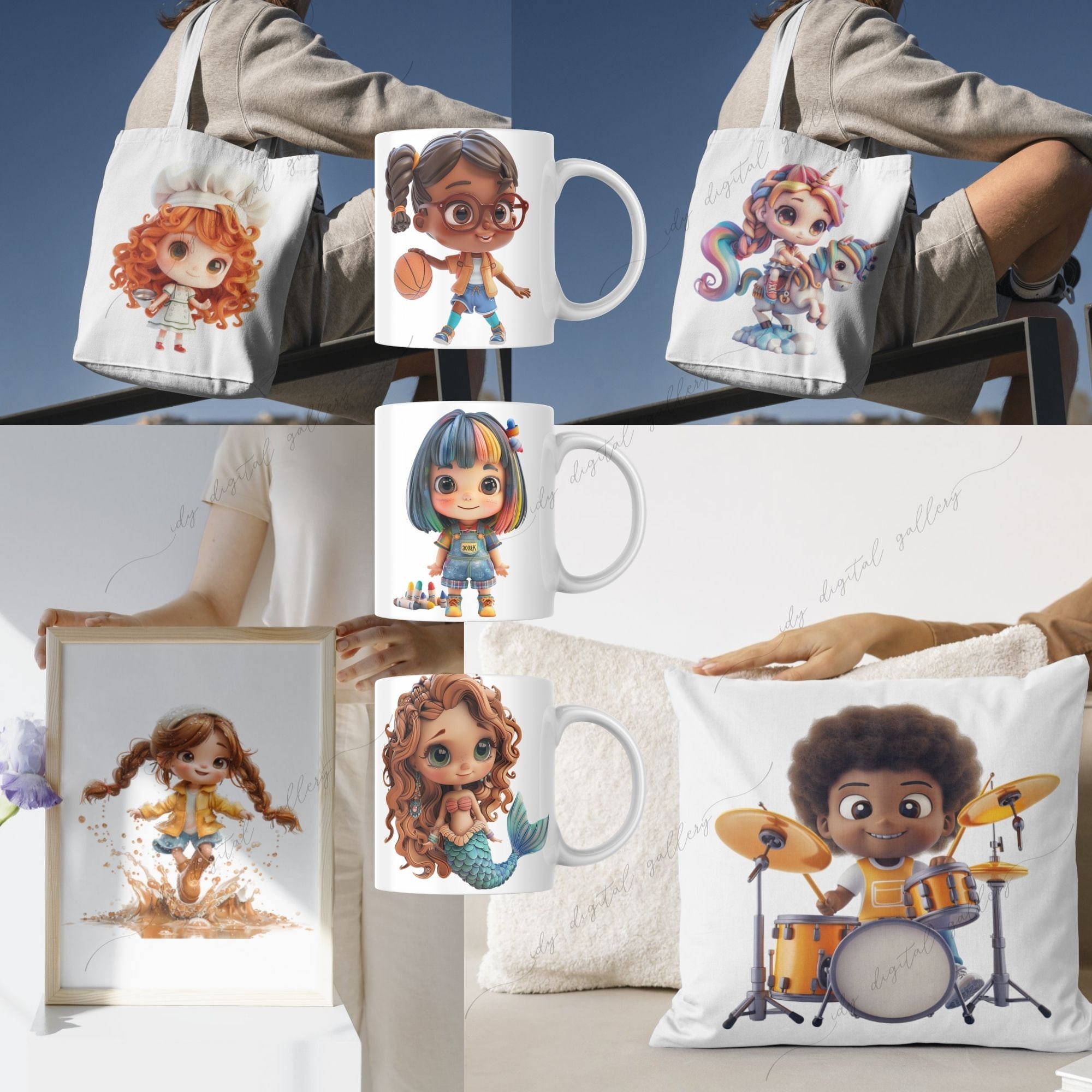 1,102 Chibi Clipart Mega Bundle, Chibi PNG, Kawaii PNG, Cute Clipart ...