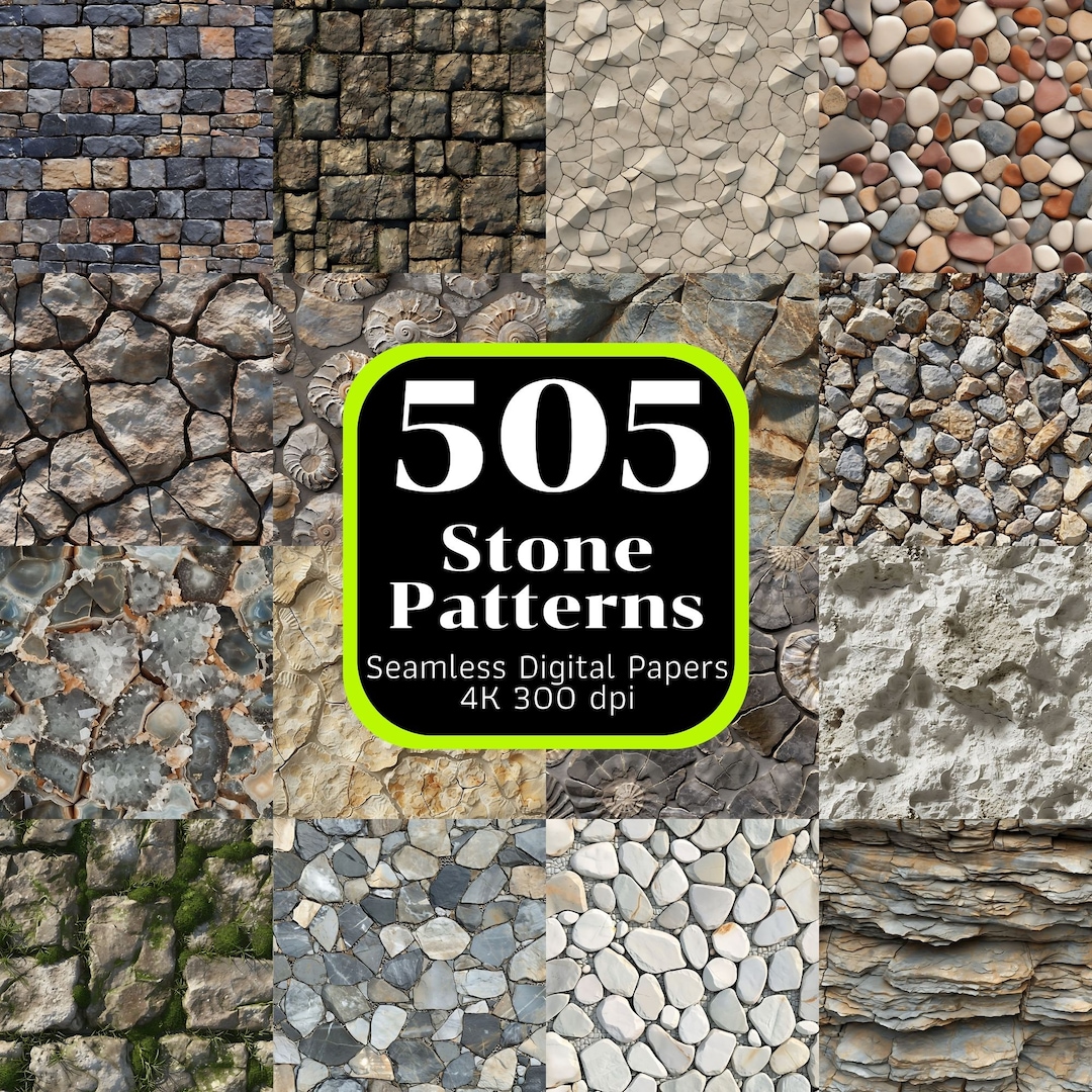 505 Stone Seamless Patterns, Stone Texture, Stone Background, Seamless ...