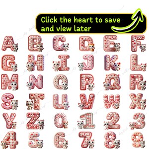 180 Cute Animal Alphabet & Numbers Bundle, Animal Alphabet Clipart ...