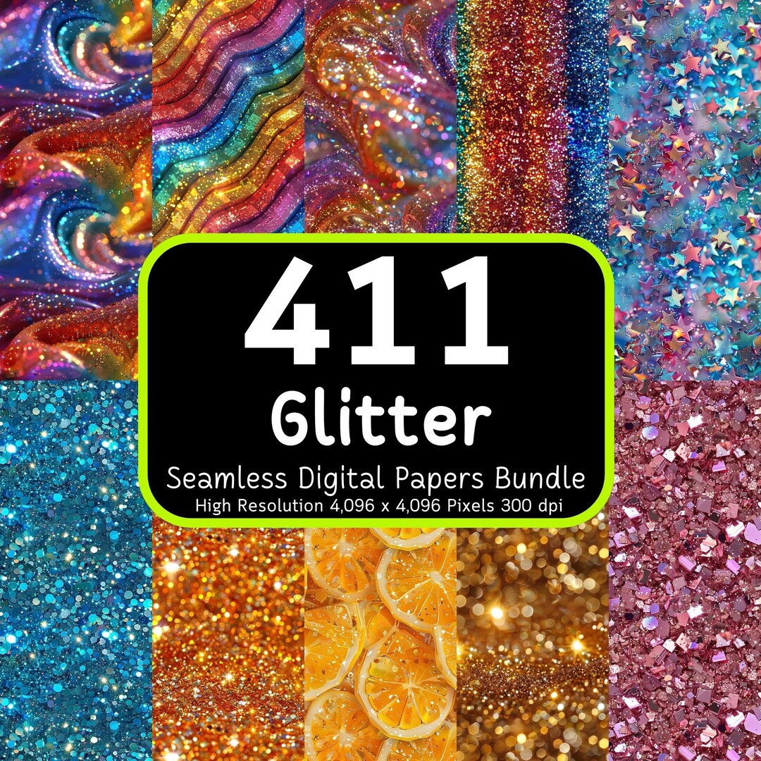 411 Glitter Seamless Patterns, Rainbow Glitter, Glitter Clipart ...