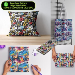 706 Graffiti Seamless Patterns Mega Bundle, Graffiti Pattern, Graffiti Wall, Street Art Prints ...