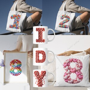 144 Colorful Heart Alphabet Bundle, Heart Letters, Heart Clipart, Cute ...
