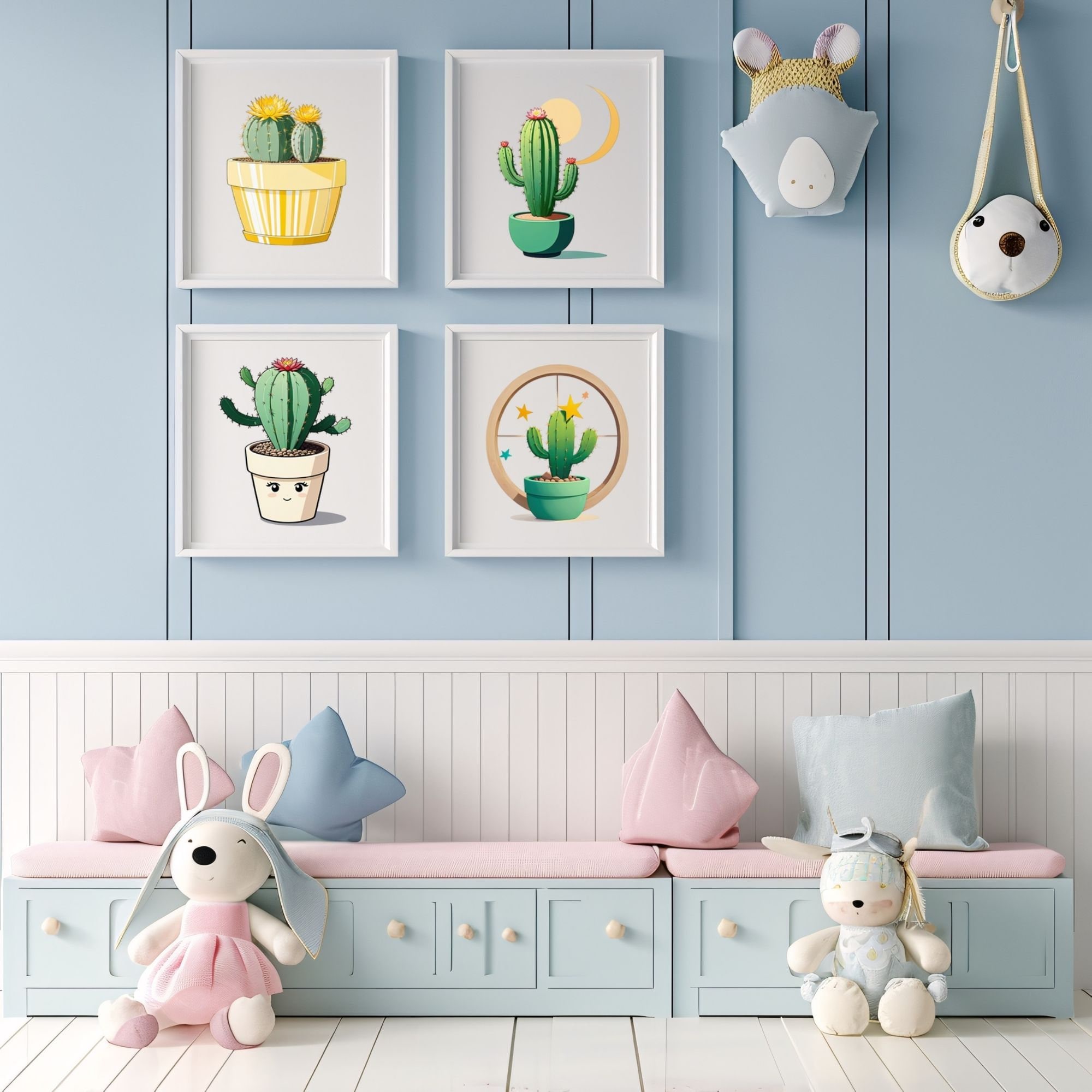 225 Cactus Clipart Bundle, Cactus PNG, Floral Clipart, Cacti Clipart ...