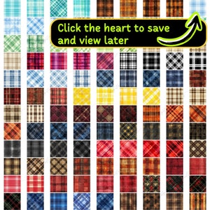 400+ Colorful Plaid Seamless Patterns Bundle, Plaid Digital Papers ...