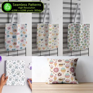 500+ Cute Pastel Seamless Patterns Bundle, Cute Seamless Files, Pastel ...