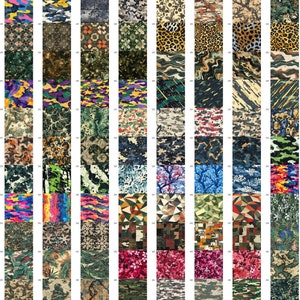 340 Camouflage Seamless Patterns Bundle, Camouflage Background, Camo ...