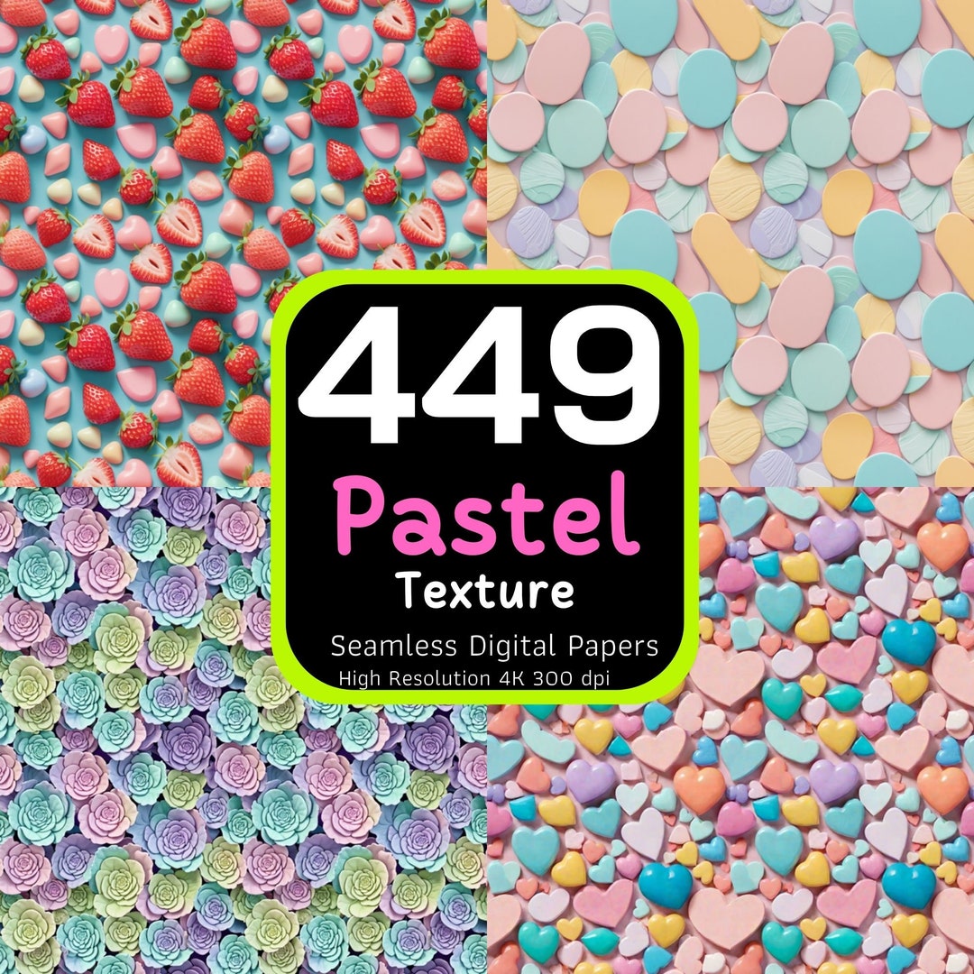 449 Pastel Seamless Patterns, Pastel Seamless Papers, Cute Seamless ...