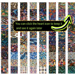 300+ Boho Seamless Digital Papers Bundle, Seamless Patterns, Boho ...