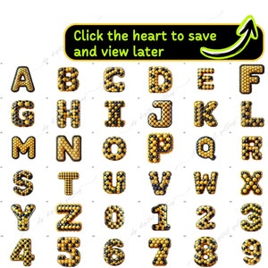 288 Honeycomb Alphabet & Numbers Bundle, Honeycomb Letters, Cute ...