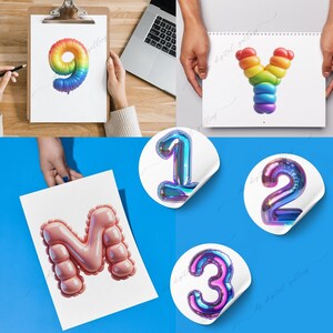 360 Colorful Inflated Alphabet Bundle, Inflated Letters, Colorful ...