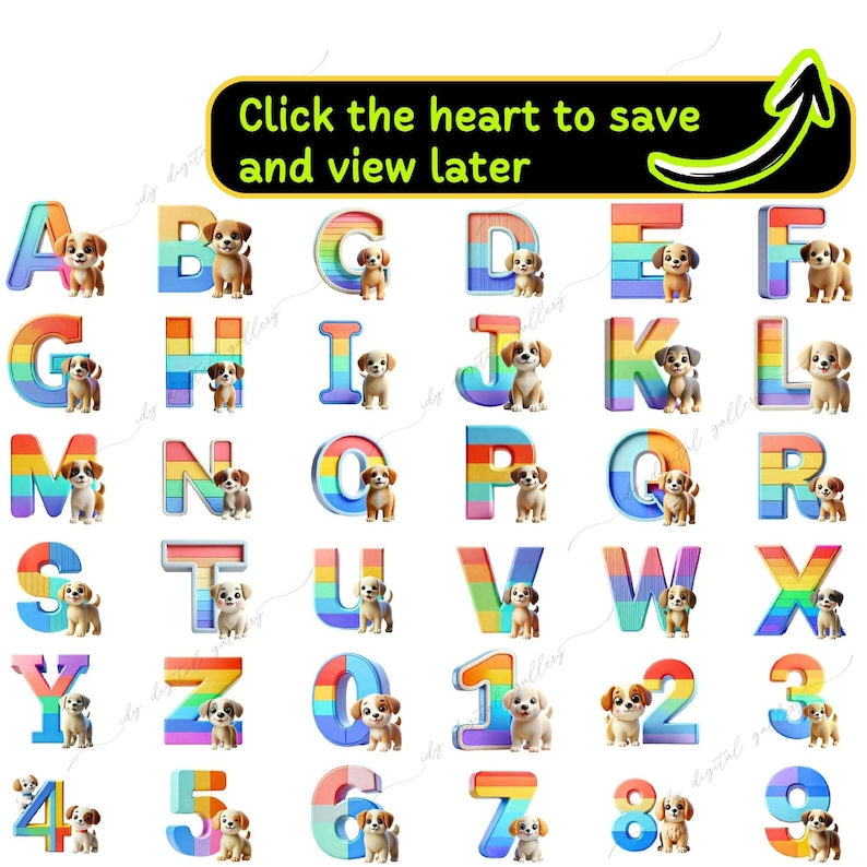 180 Cute Animal Alphabet & Numbers Bundle, Animal Alphabet Clipart ...