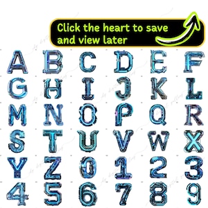 252 Robotic Alphabet Bundle, Mechanical Letters and Numbers, Robot ...