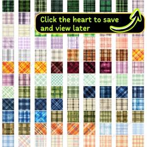 400+ Colorful Plaid Seamless Patterns Bundle, Plaid Digital Papers ...
