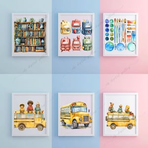 353 School Clipart Bundle, Back to School, School PNG, Educational ...