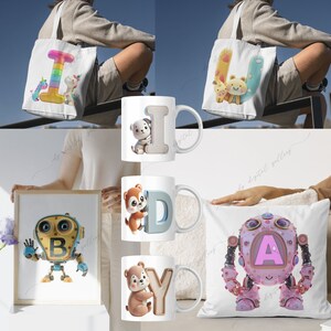 720 Cute Alphabet Mega Bundle, Cute Letters, Kids Alphabets, Colorful ...