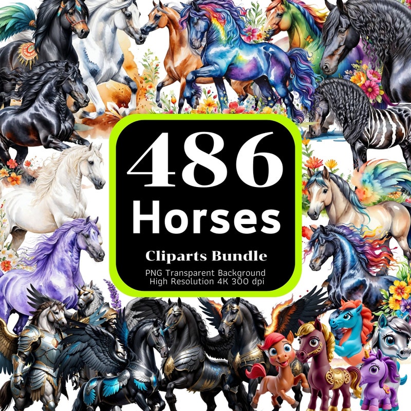 Horse Clip Art - Etsy