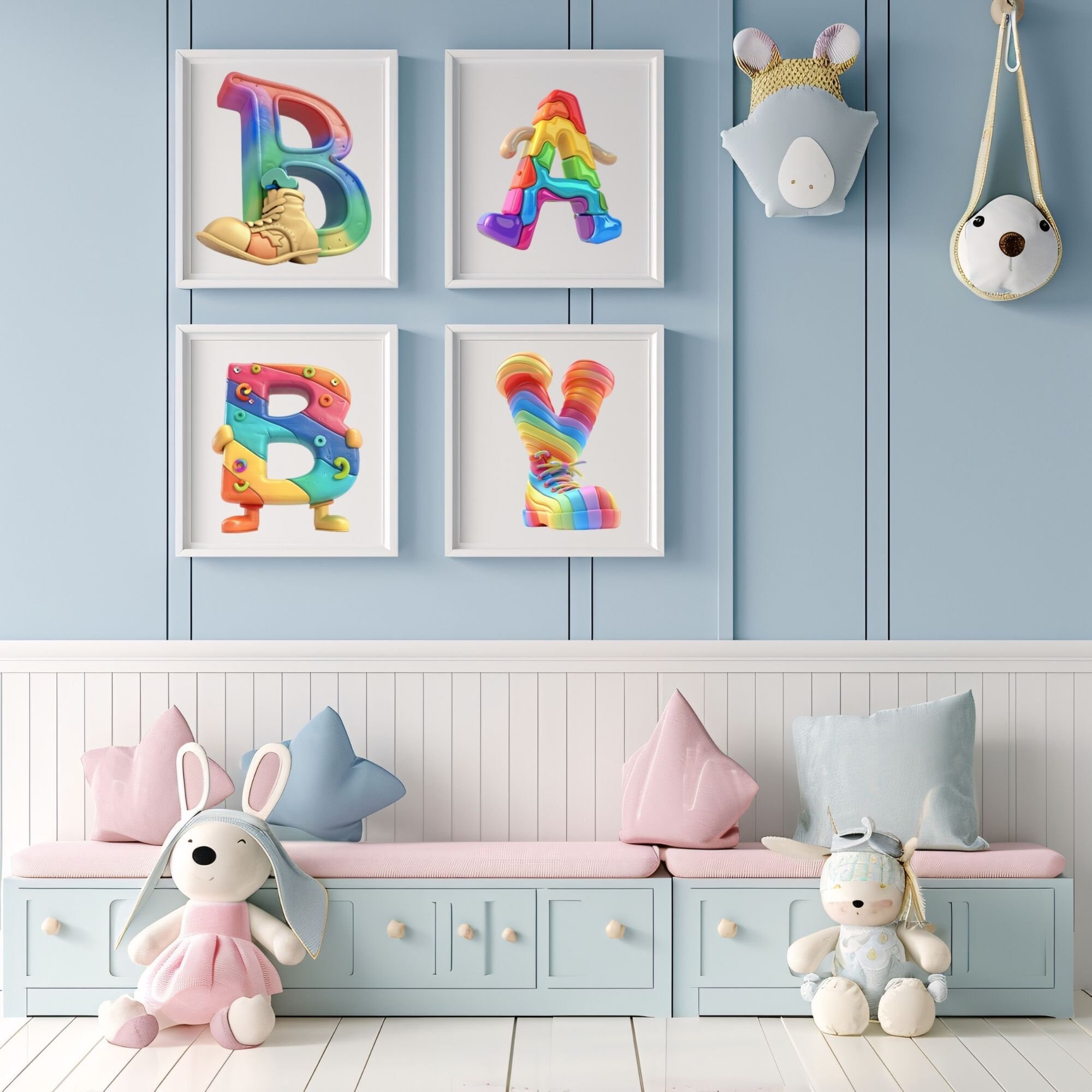 288 Rainbow Alphabet Bundle, Colorful Alphabet, Alphabet PNG, PNG ...