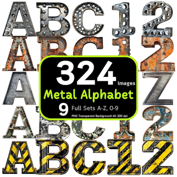 Rusted Metal Letters - Etsy