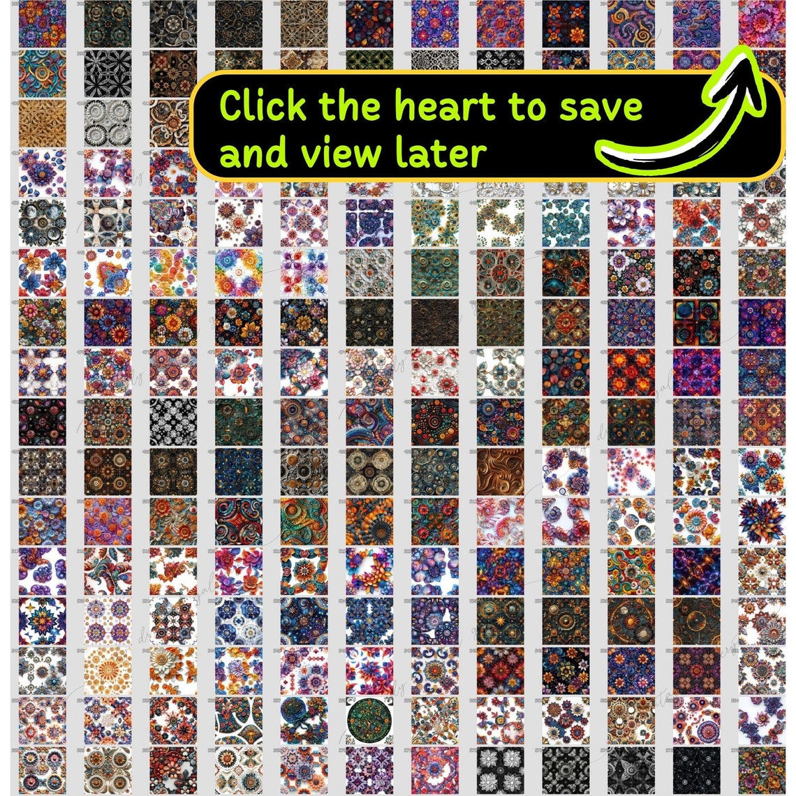 700+ Mandala Seamless Patterns Bundle, Mandala Digital Paper, Mandala ...