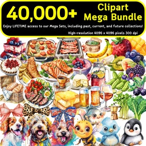 40,000+ Mega Clipart Bundle - All Past and Future Sets, Lifetime Access ...