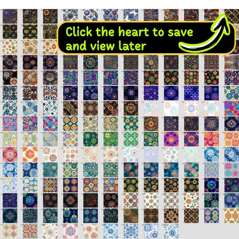 700+ Mandala Seamless Patterns Bundle, Mandala Digital Paper, Mandala ...
