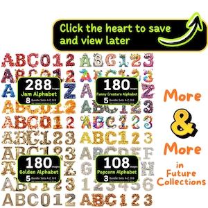 10,000+ Alphabet & Numbers Mega Bundle - All Past and Future Sets ...