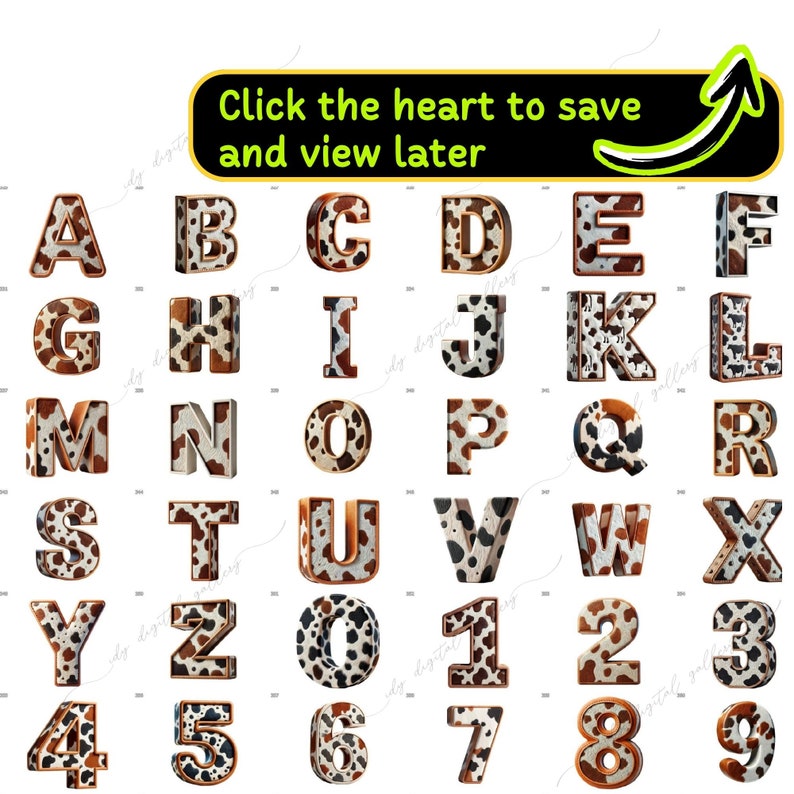 432 Animal Print Alphabet & Numbers Bundle, Animal Print Letters ...