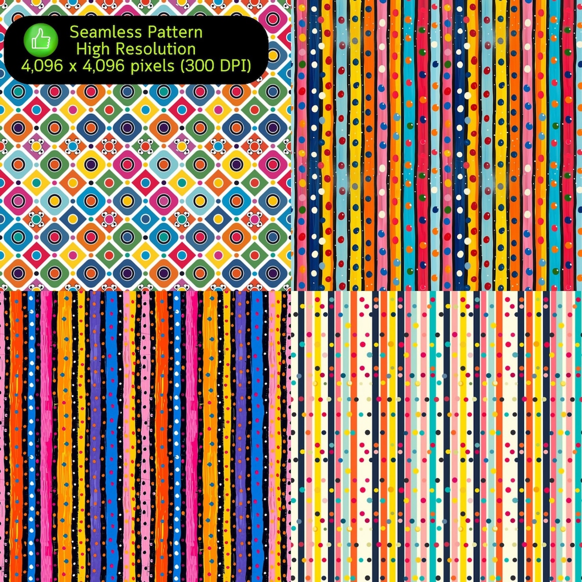 228 Polka Dot Seamless Digital Papers Bundle, Seamless Patterns ...