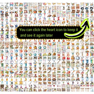 2,120 Watercolor Kitchen Clipart Mega Bundle, Cooking Clipart, Kitchen ...